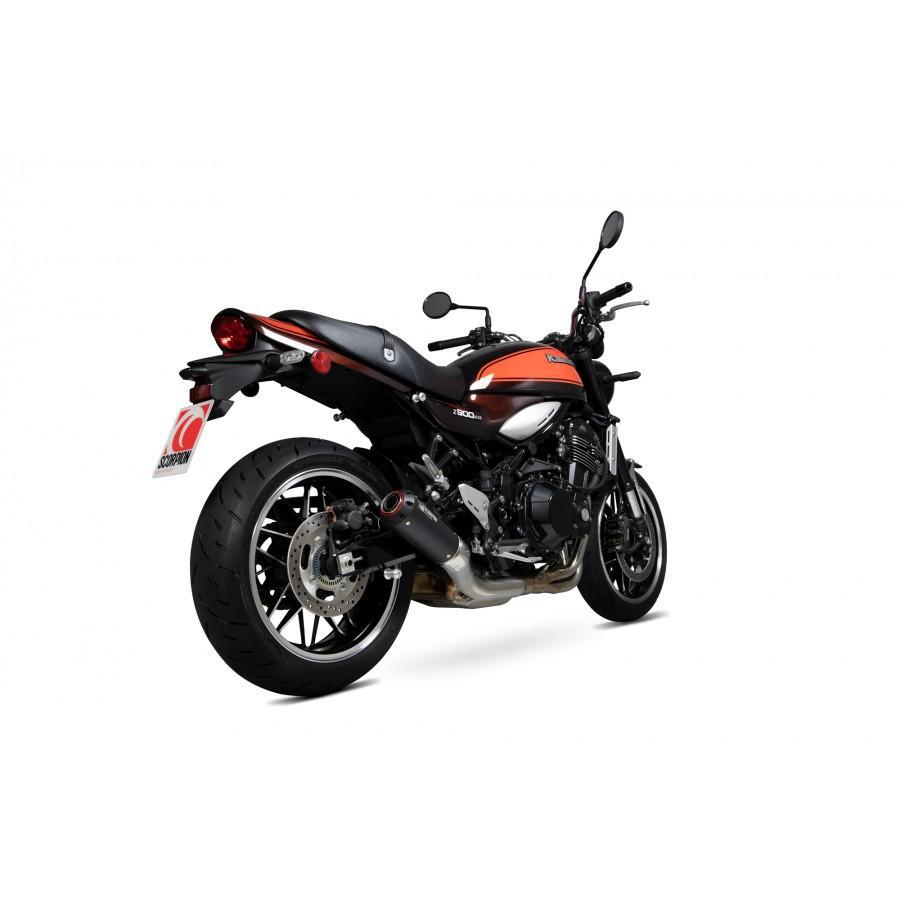 Kawasaki Z900 RS 2018-2023 Red Power Slip-on Black Ceramic Coated ...