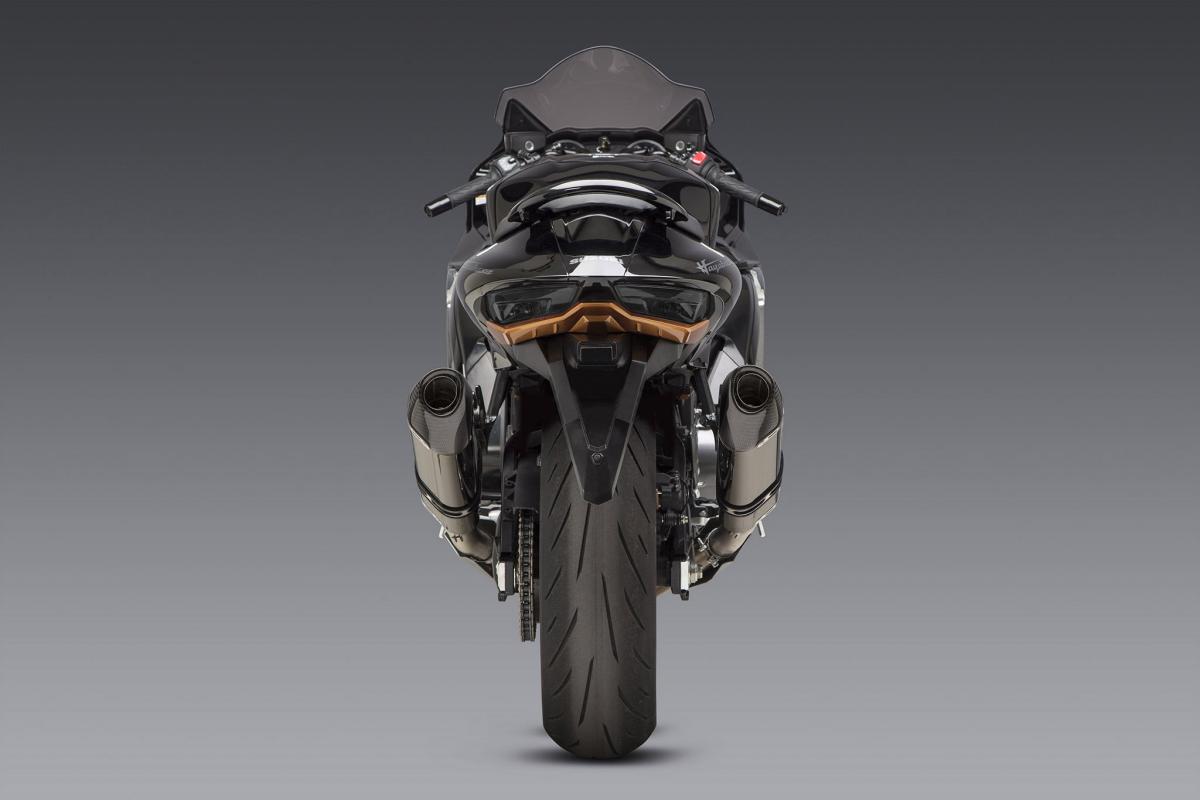 SUZUKI HAYABUSA 2022 Race R-77 Dual Stainless Slip-On Exhaust, w/ Onyx ...