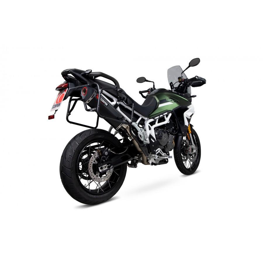 Triumph Tiger 900 (all models) 2020-2023 Serket Parallel Slip-on Black ...